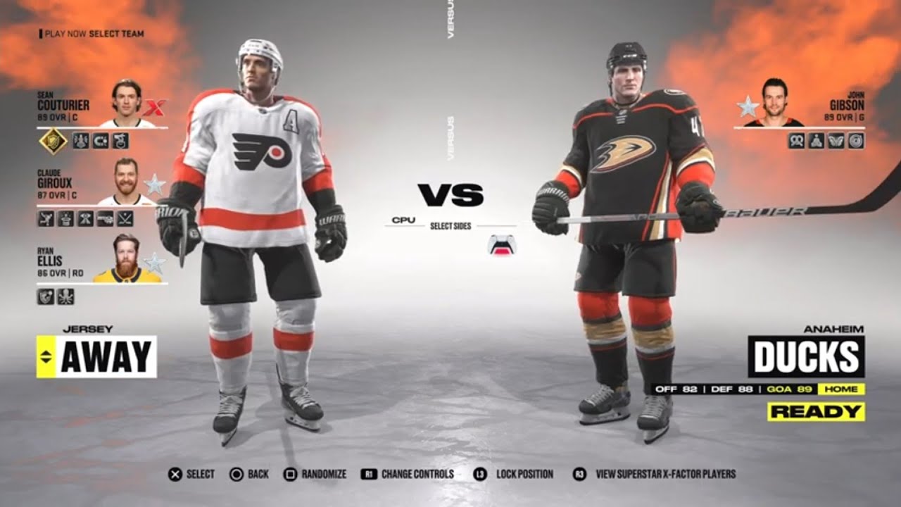 NHL 22 Anaheim Ducks Vs Philadelphia Flyers (Professional) 1080p 60fps ...