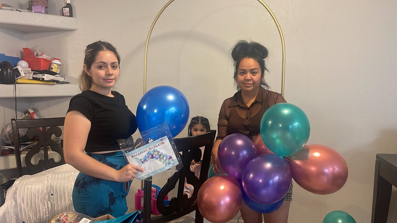 Cómo hacer un arco de globos 🎈 sirena 🧜‍♀️ con Dany escalera en vivo 🛑 ...