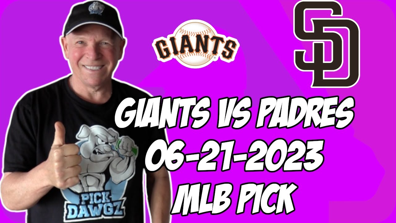 San Francisco Giants Vs San Diego Padres 62123 Mlb Free Pick Mlb Betting Tips Youtube