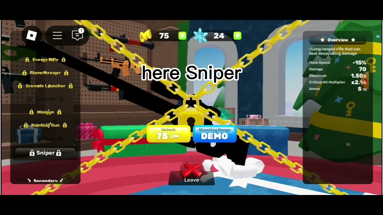 Getting Sniper in rivals! pls like and subscribe to my channel and ...