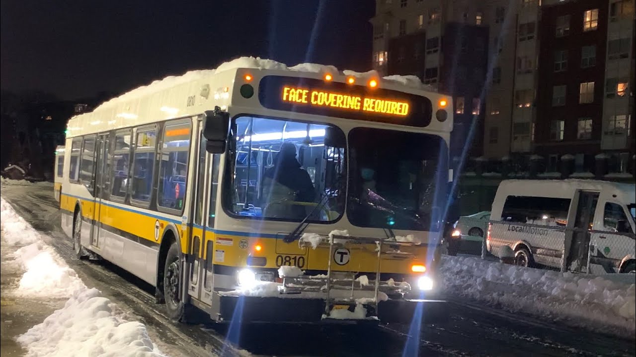 MBTA Route 216 Blizzard Ride (Winter 2021) - YouTube