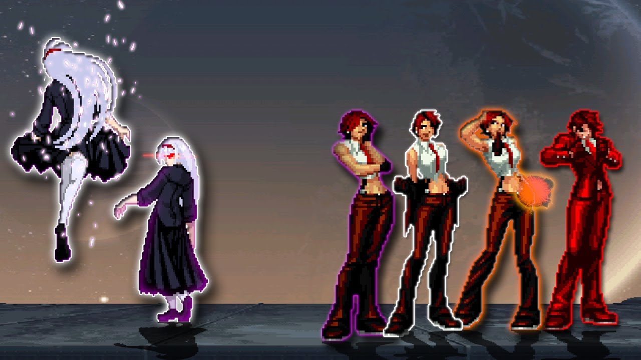 KOF MUGEN: Erin Vs Vanessa Team - YouTube