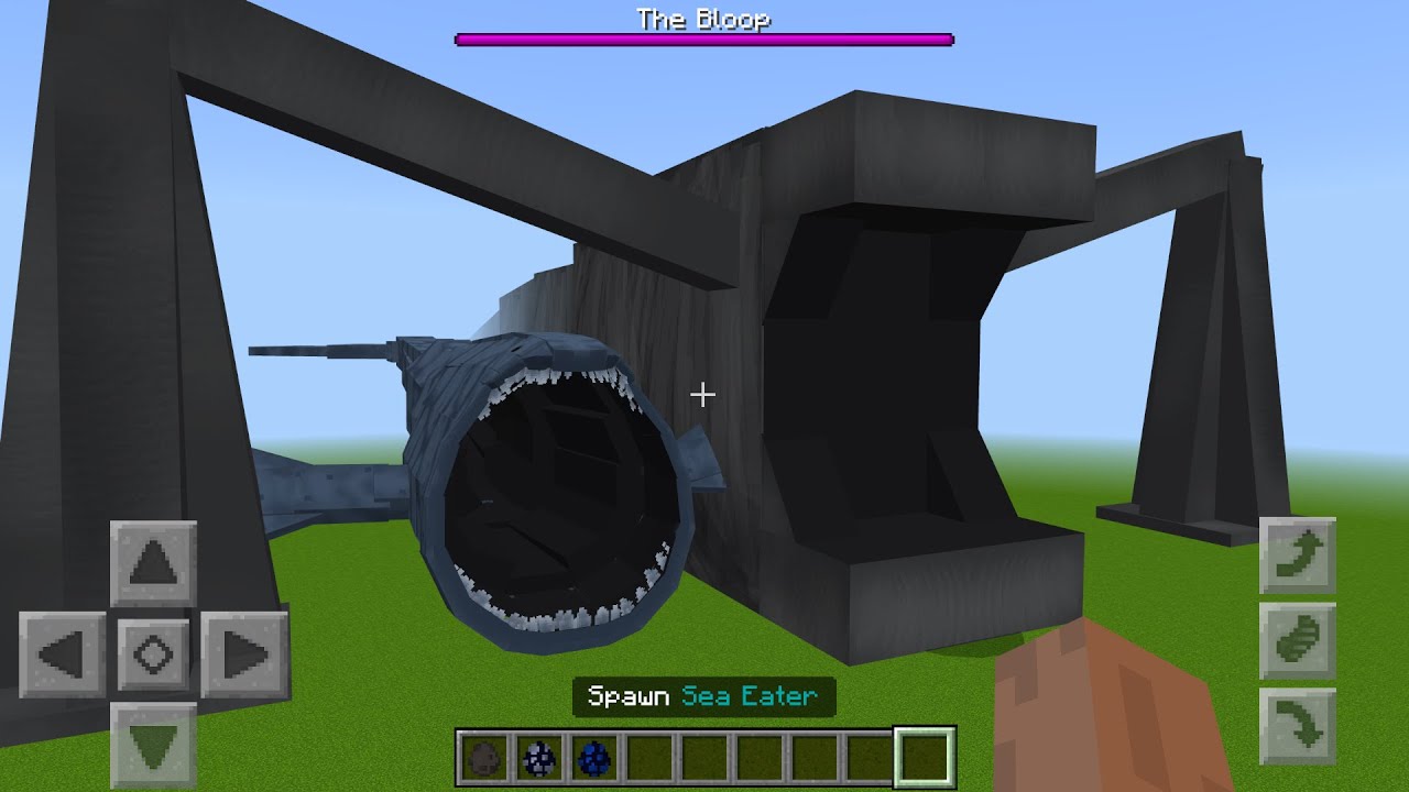 The Bloop, Sea Eater and Gran Maja ADDON in MINECRAFT PE - YouTube