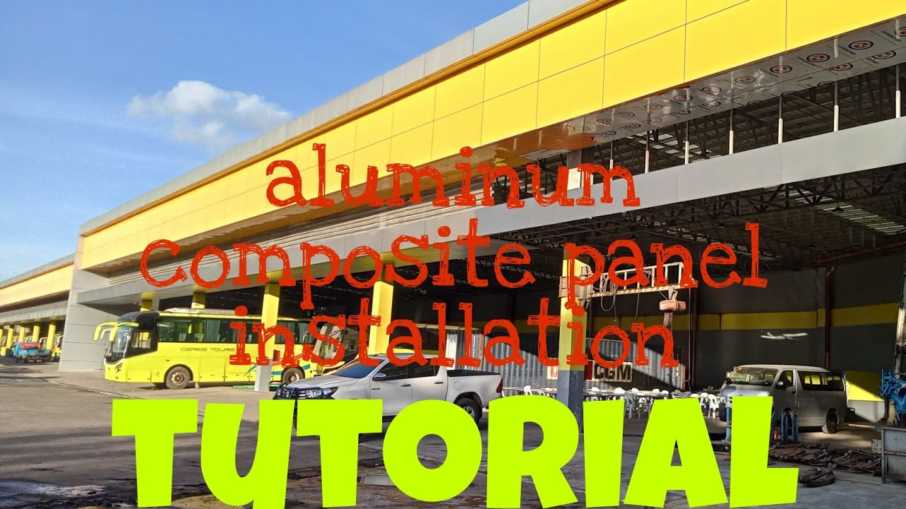 aluminum composite panel installation toturial - YouTube