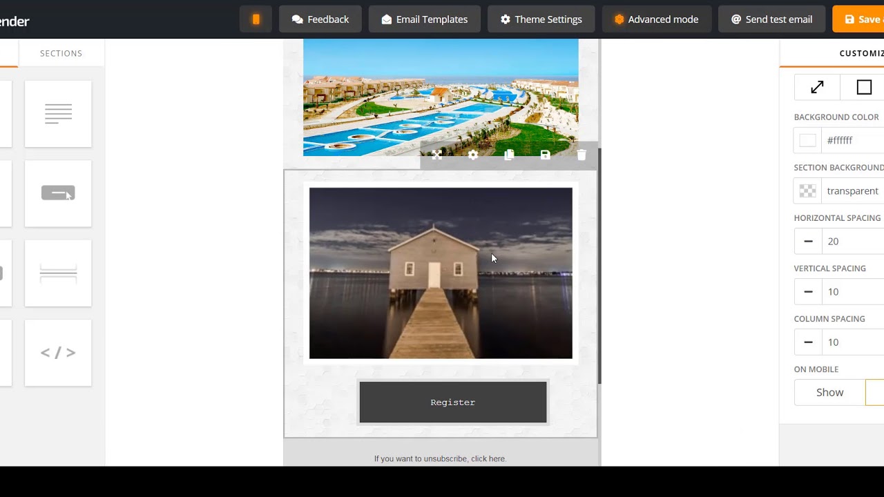 Mobile preview in the new Sender.net Design editor - YouTube