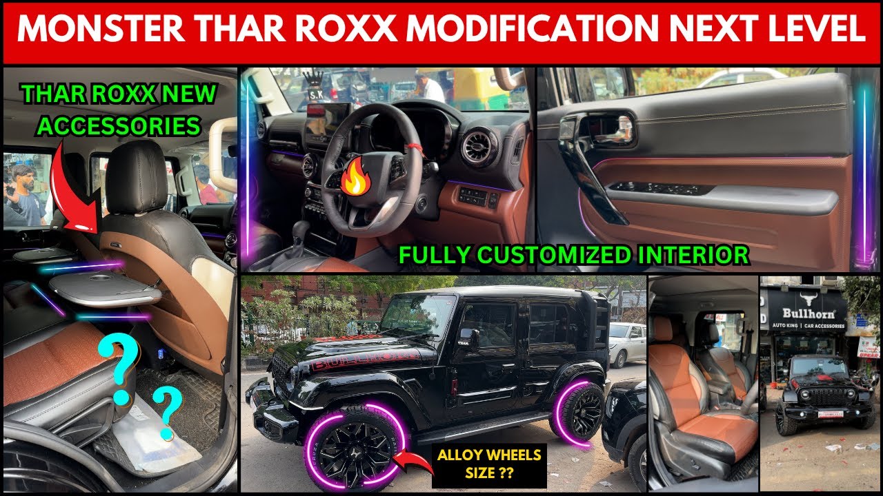 Monster Thar Roxx Modification Modified Thar Roxx 2025 🔥 Bullhorn Auto ...
