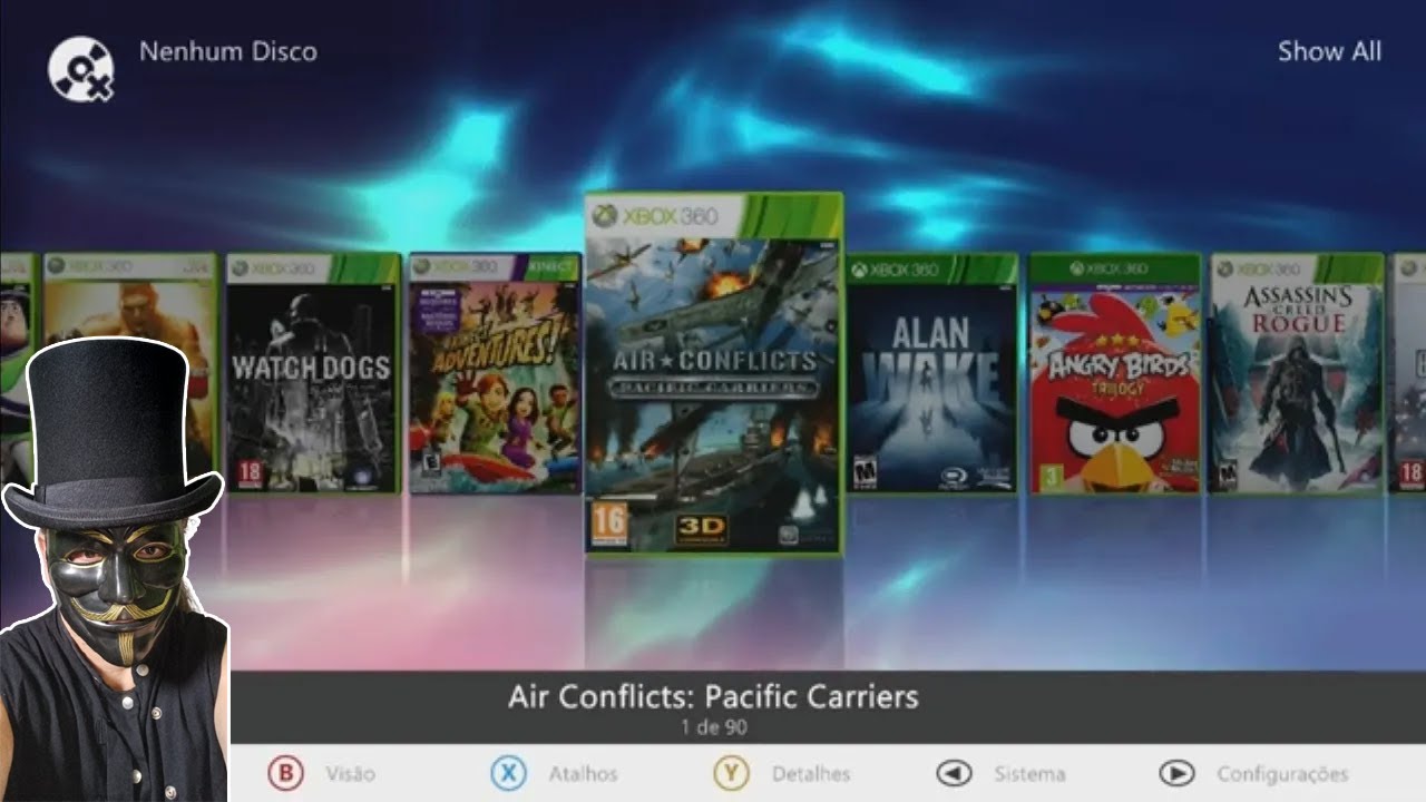 HD COM JOGOS RGH PARA XBOX 360 - YouTube