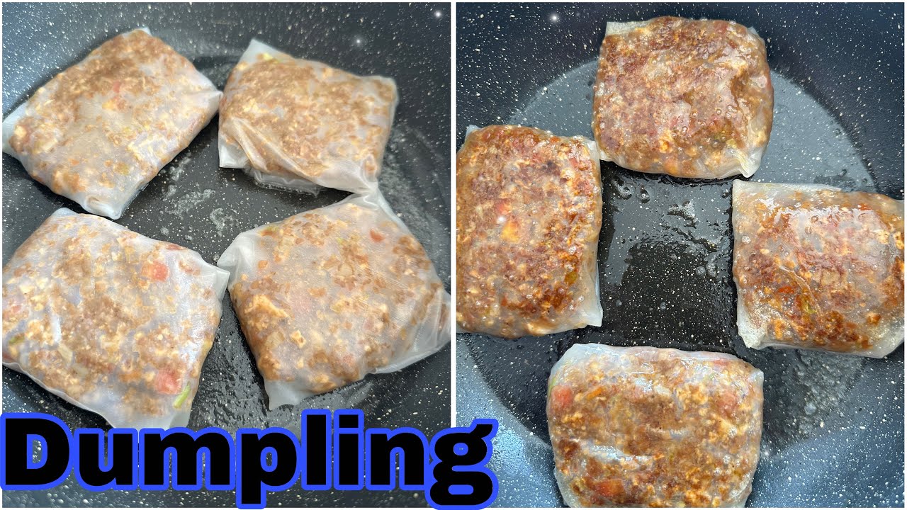 Dumpling Recipe |veg momos |Healthy Dumplings Recipe |Rice Paper ...