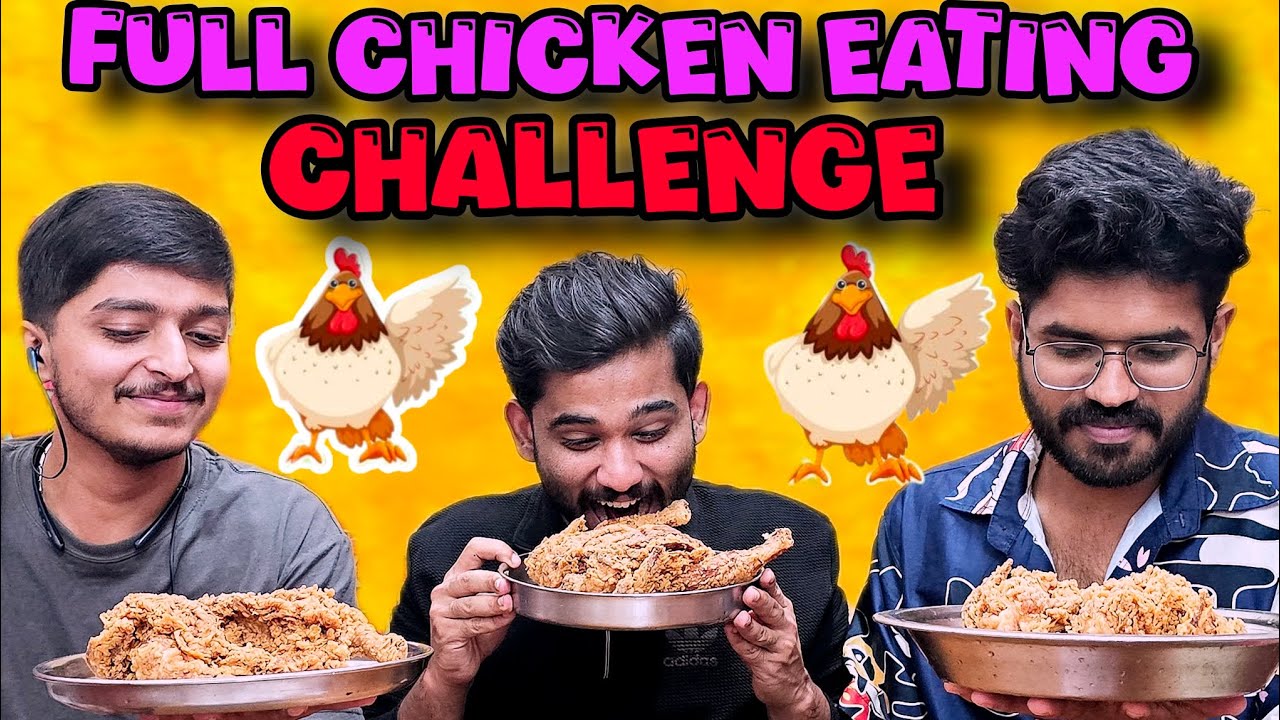 Full Chicken eating Challenge 😋 | Who will win?? | Watch till end - YouTube