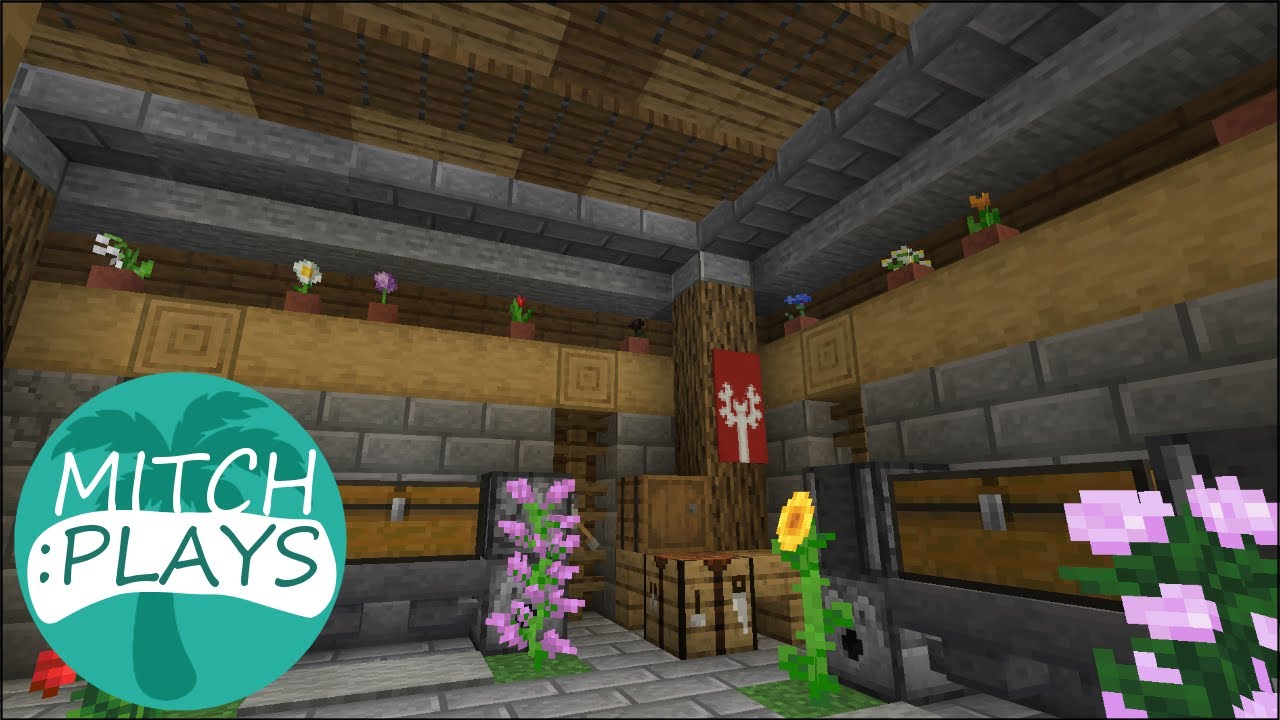 🌹 Easy 2 Tall Flower Farm - Mitch Plays Minecraft 1.15.2 - YouTube