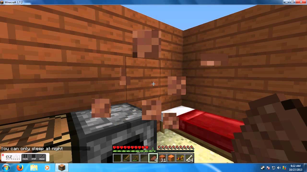 Chester survives minecraft Ep. 1 the first night - YouTube