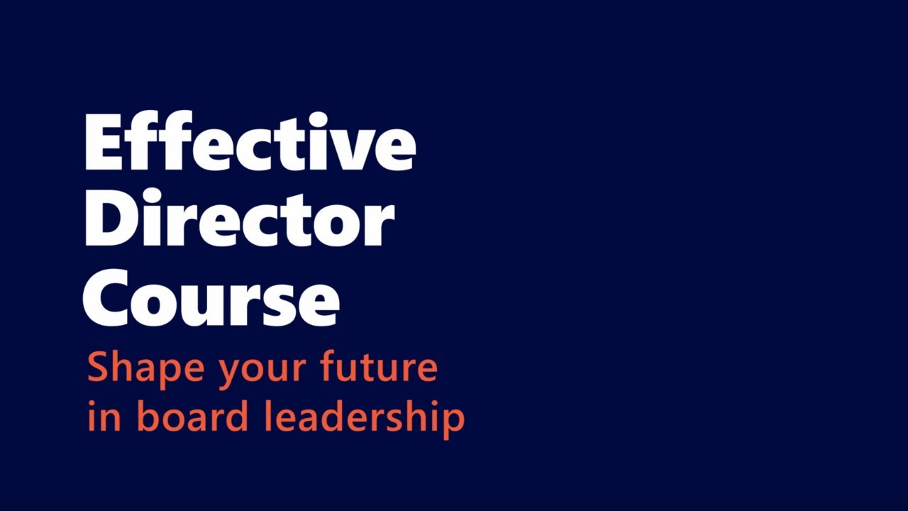 Experience the Effective Director Course - YouTube