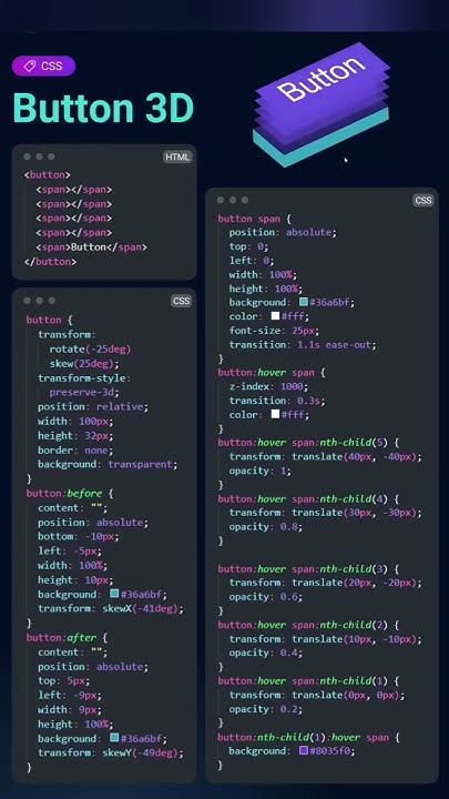 3d Button Using Html Css Coding Viral Softwaredevelopment Shorts Youtube