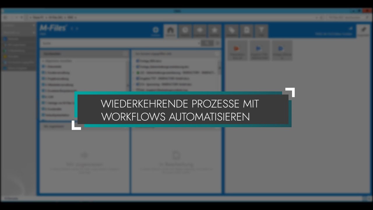 M-Files: Automatisierte Workflows - YouTube