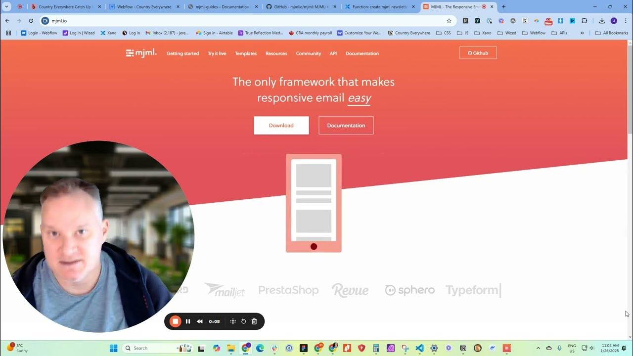 Dynamic MJML newsletter Webflow, Xano Loops Part 2 | MJML - YouTube