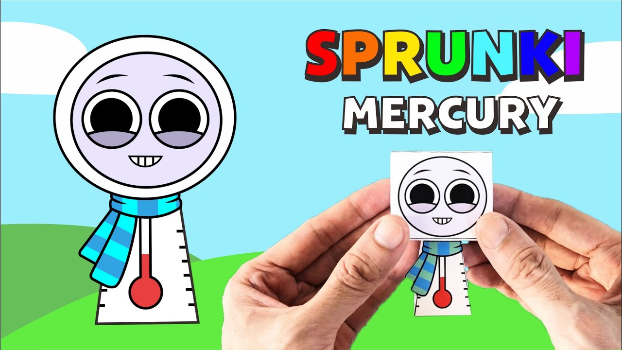 I MADE SPRUNKI MERCURY | How to make sprunki Mercury papercraft | DIY ...