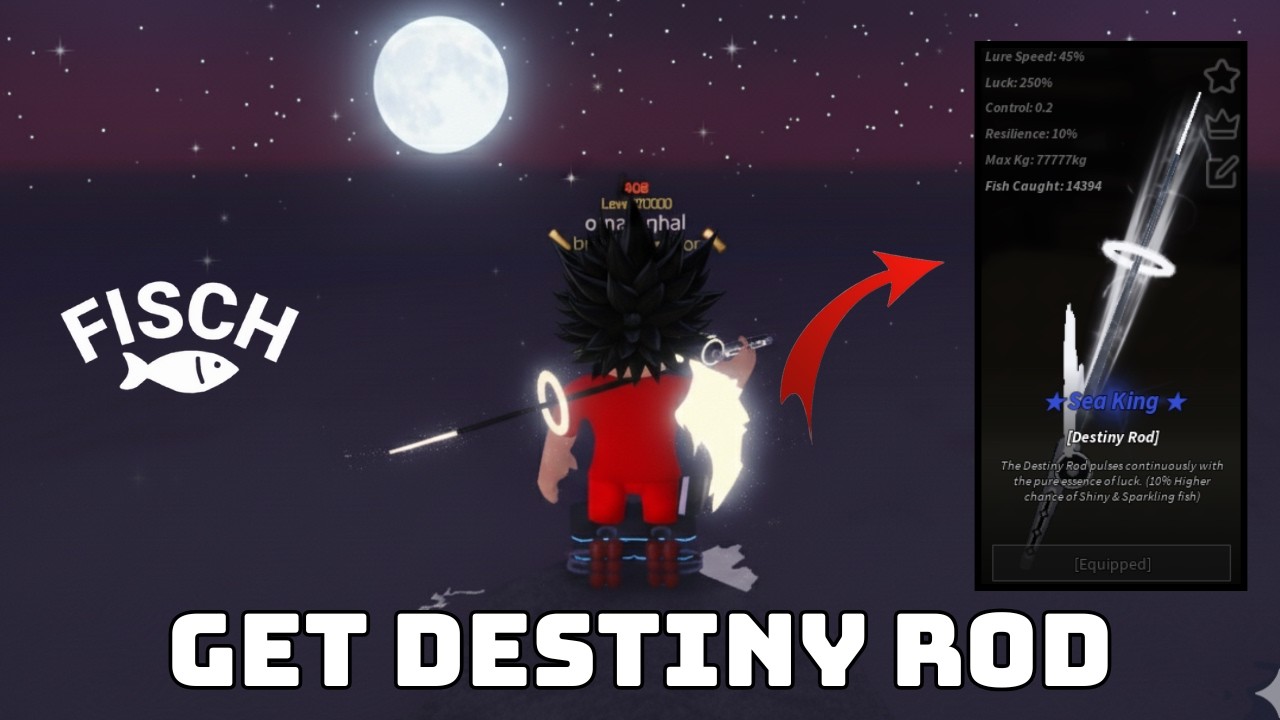 How To Get Destiny Rod In Fisch | Roblox - YouTube
