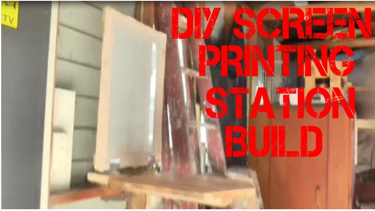 DIY Wall Mounted Silk Screen Printing Station Build Time Lapse - YouTube