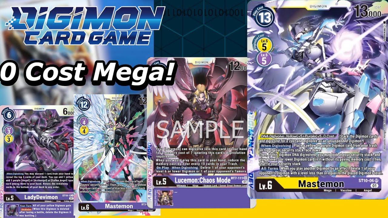 *POST STARTER DECK* Mastemon GAMEPLAY + Deck Profile! | Digimon TCG BT8 ...