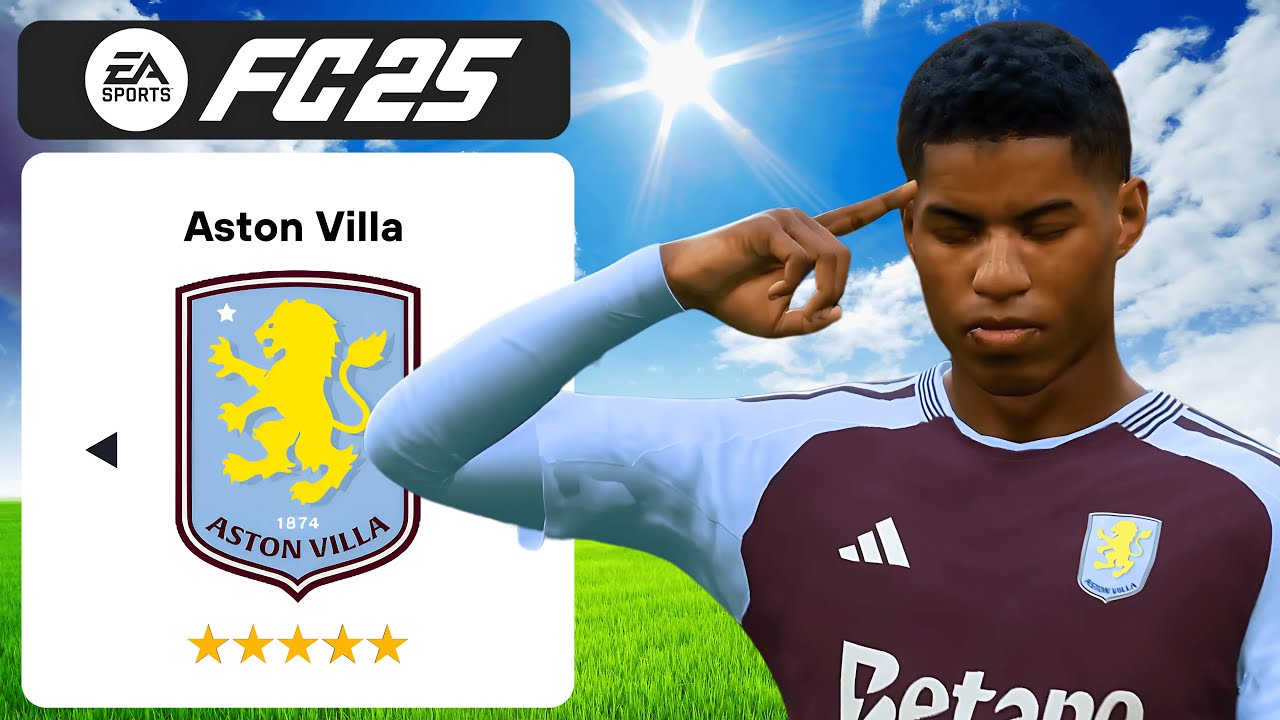 Aston Villa REALISTIC Rebuild with MARCUS RASHFORD in FC25! - YouTube