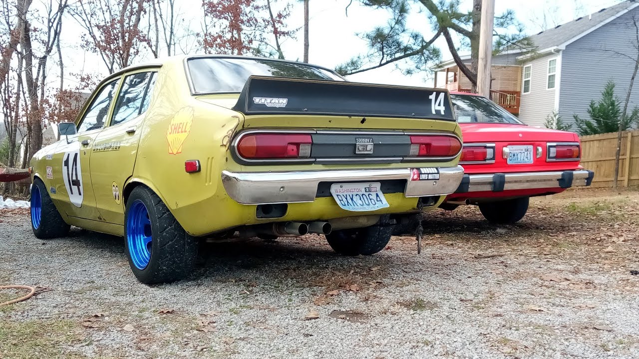 The VG33 swapped B210 gets dual exhaust with X-pipe and Magnaflow ...