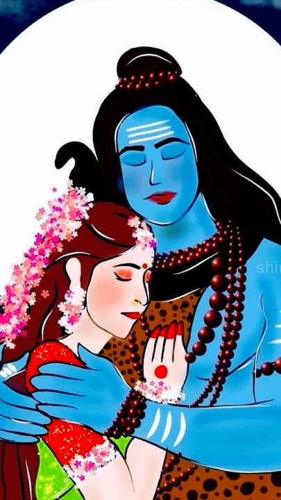 How to draw shiv parvati #shorts - YouTube