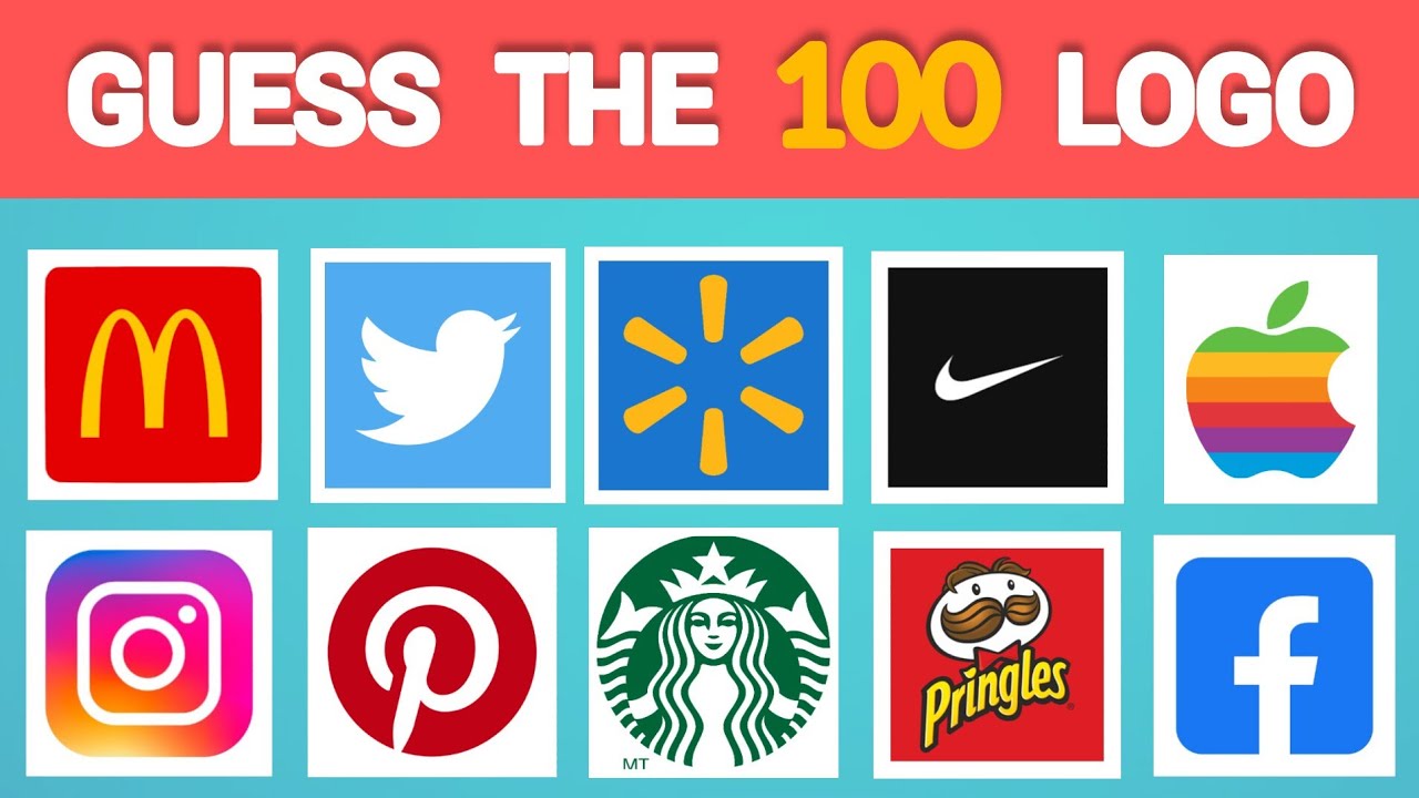 Can you guess the logos in 3 seconds?🤔 | 100 famous logos | Easy ...
