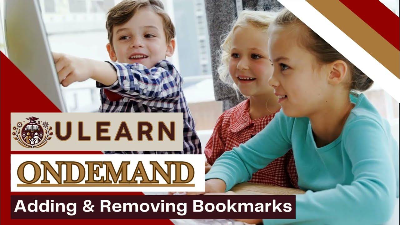 Adding & Removing Bookmarks - YouTube