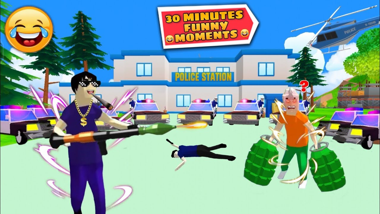 30 Minutes Funny Moments Dude Theft Wars | Dude Theft Wars Thug Life ...