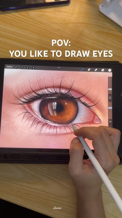 i like your eyes #digitalart #digitalpainting #shorts #procreate # ...