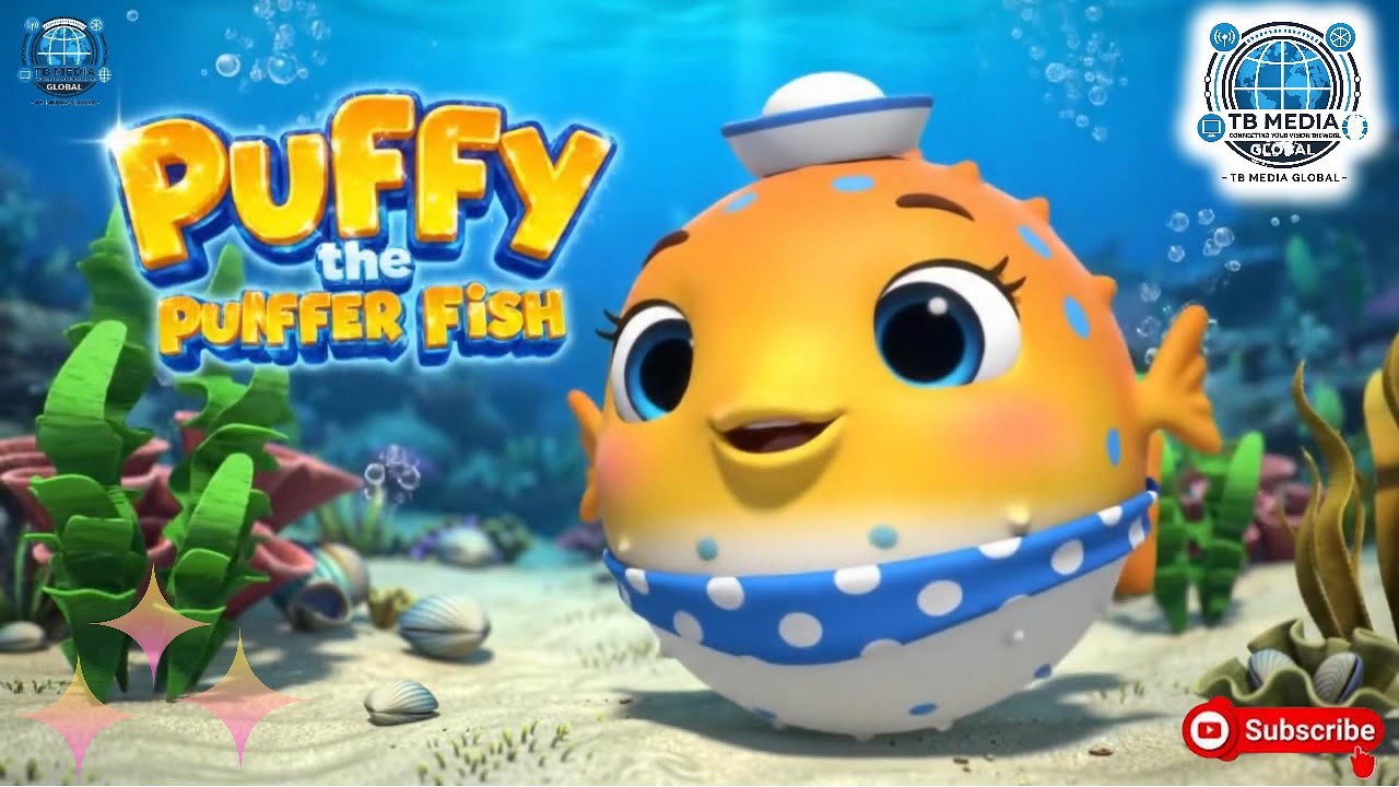 🌈 Puffy the Funny Puffer Fish 🐠 | 🎙️ 🎷 Children's musical animation 🎵 # ...