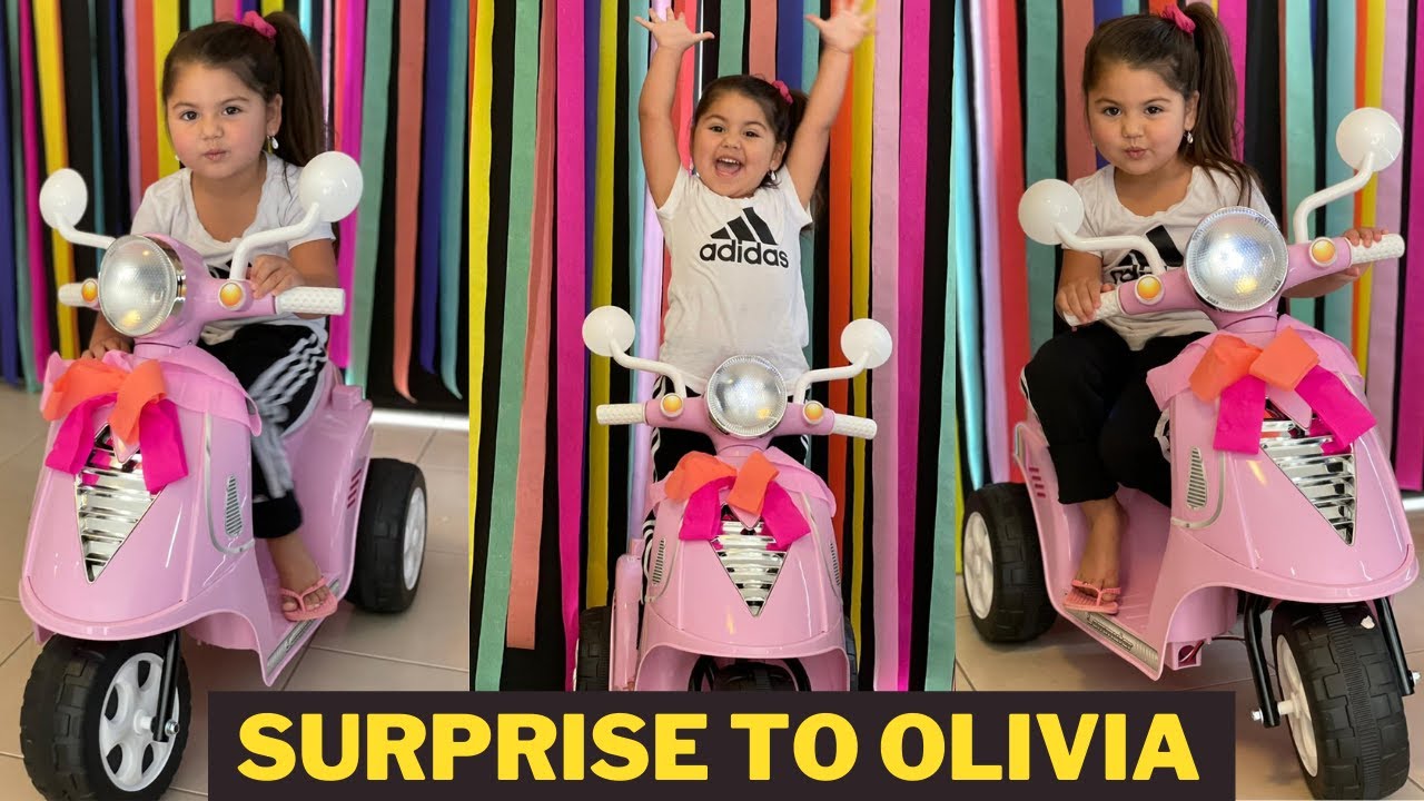 SURPRISING OLIVIA WITH SCOOTER ON HER BIRTHDAY | LOVELEEN VATS ...