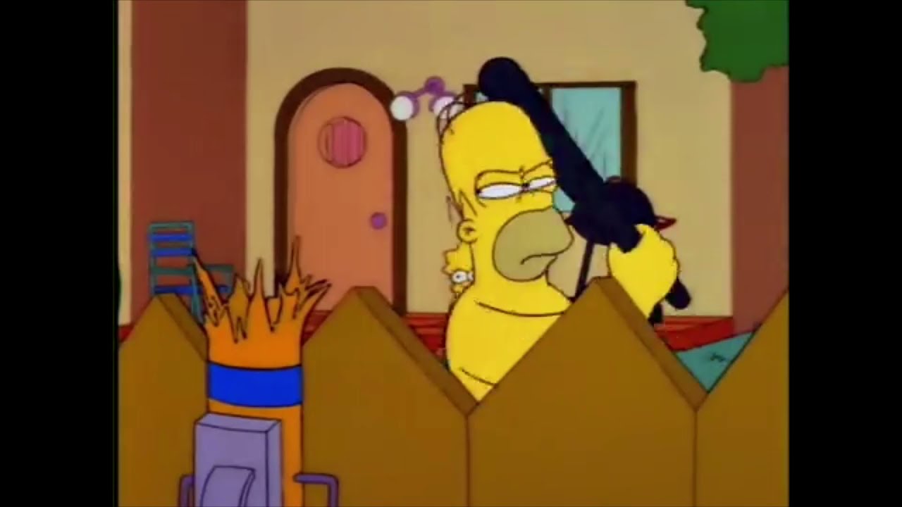 The Simpsons - Homer Trains For Whacking Day - YouTube