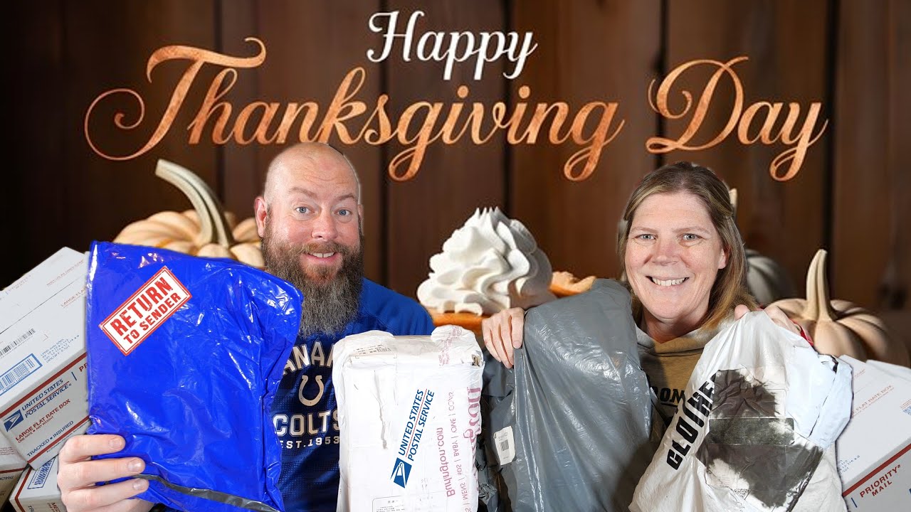 I bought 20 POUNDS of LOST MAIL + THANKSGIVING DAY SPECIAL - YouTube
