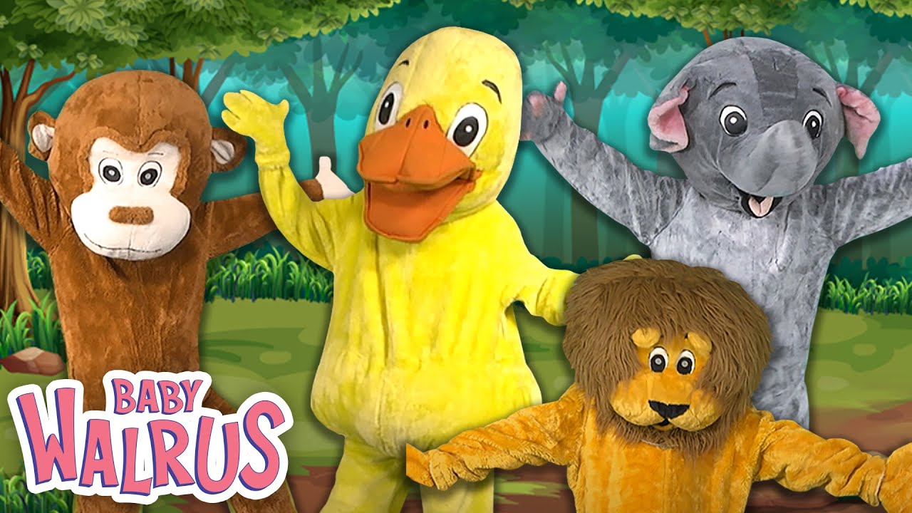 Dancing Animals | Part 1 | Songs for Kids by Baby Walrus - YouTube