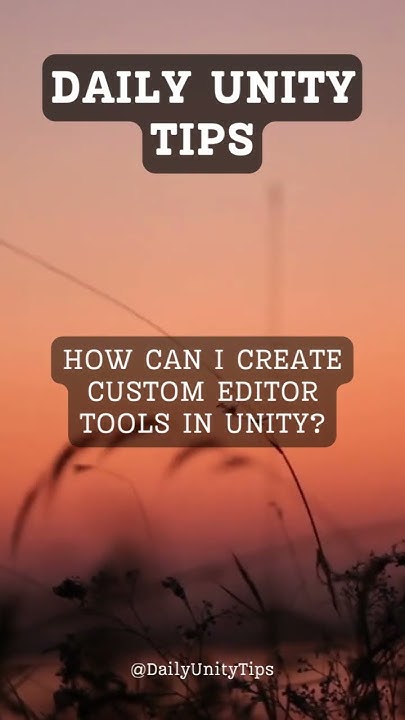 How can I create custom editor tools in unity?#Unity3D#UnityTutorials#FreeTutorials# ...
