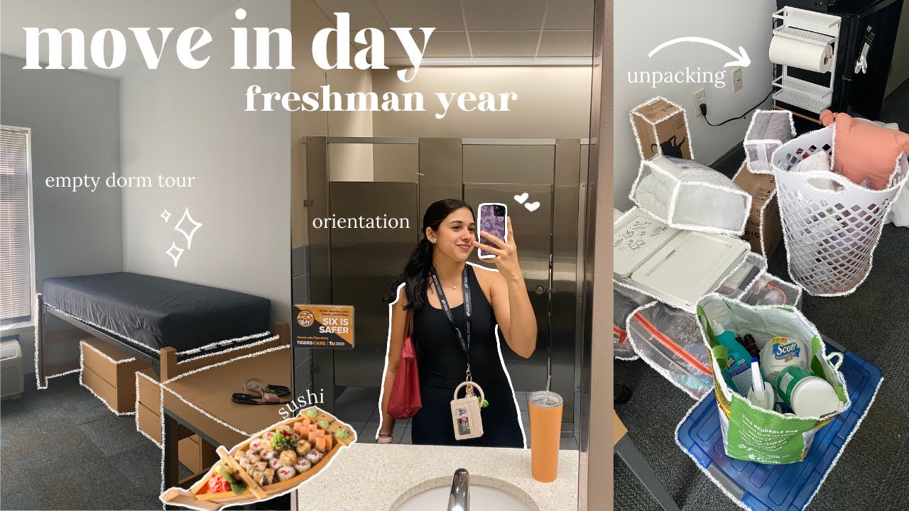 college diaries| COLLEGE MOVE IN DAY (freshman year) - YouTube