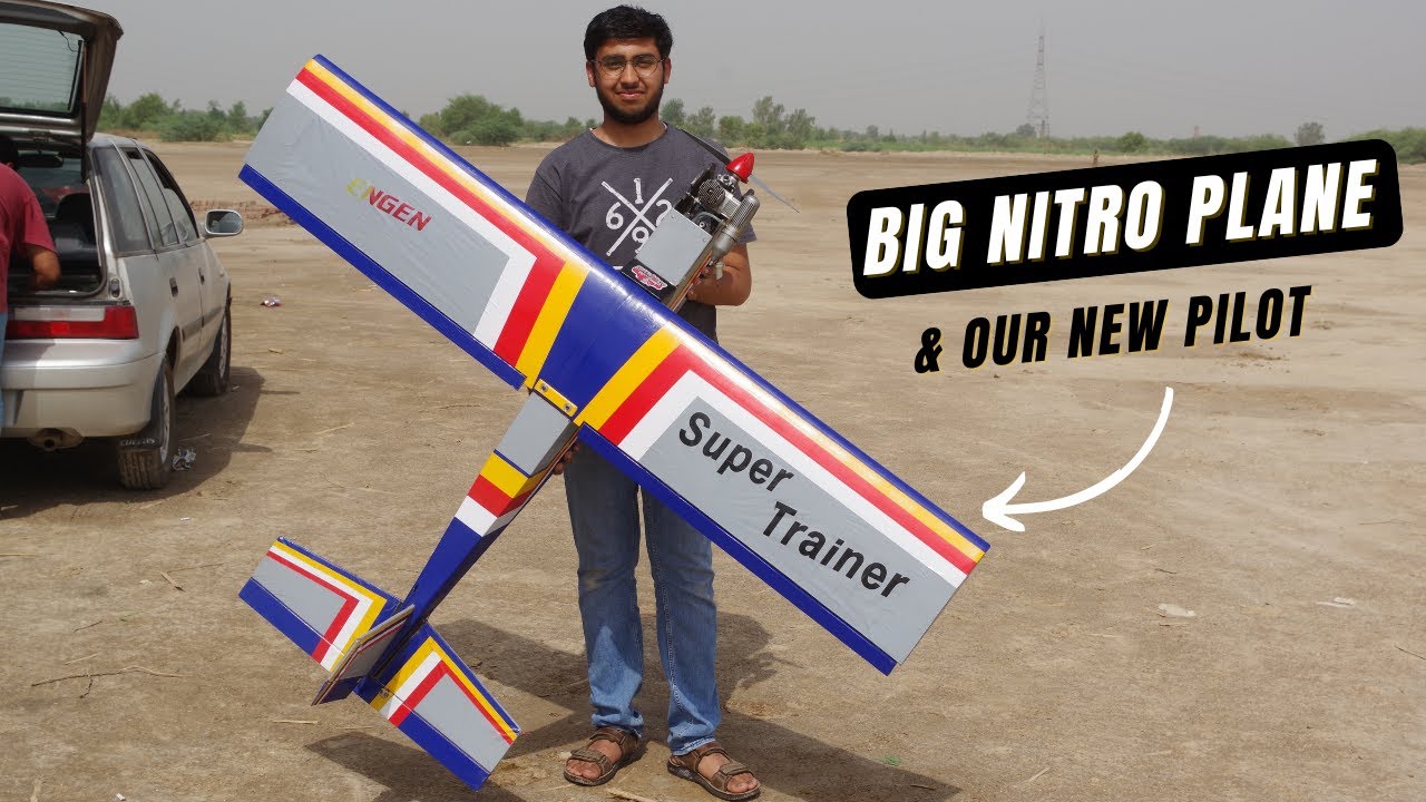 60 SIZE Nitro Trainer Powered By Kyosho GX-61 Engine - YouTube
