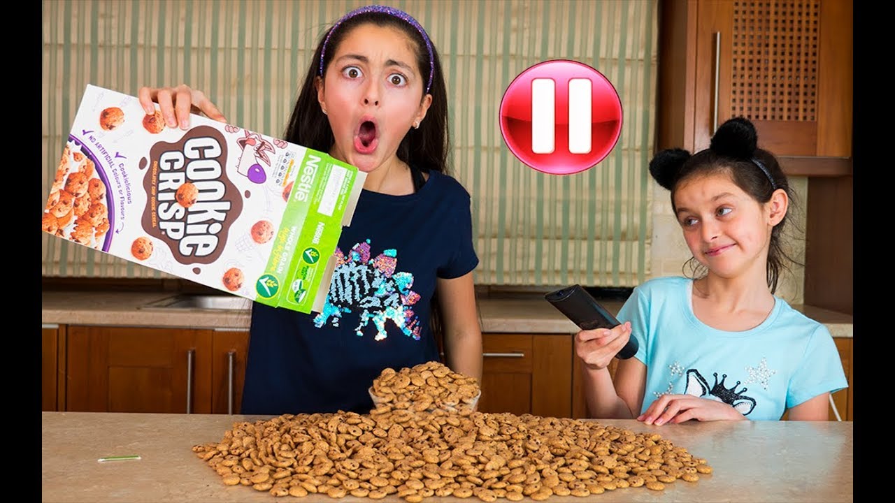 Pause Challenge for 24 Hours!! Funny Kids Video - YouTube