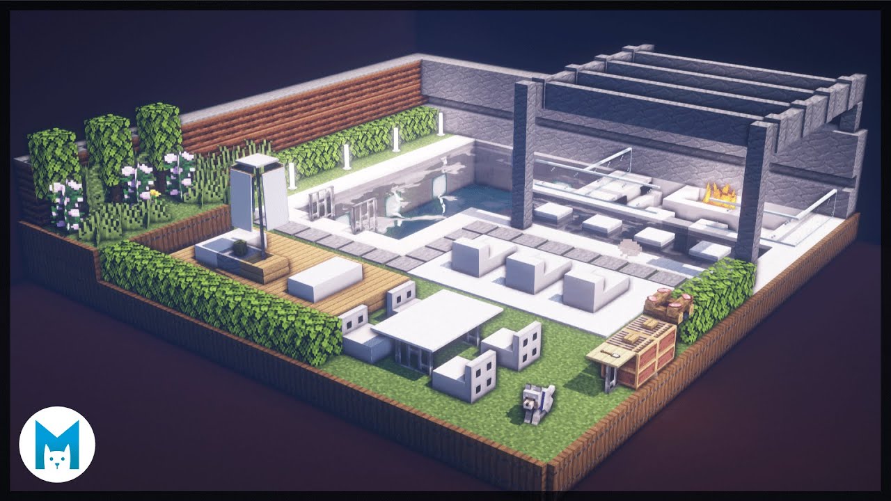 ⚒️ Minecraft : How to Build a Pool | Modern Private Resort 🏊 - YouTube