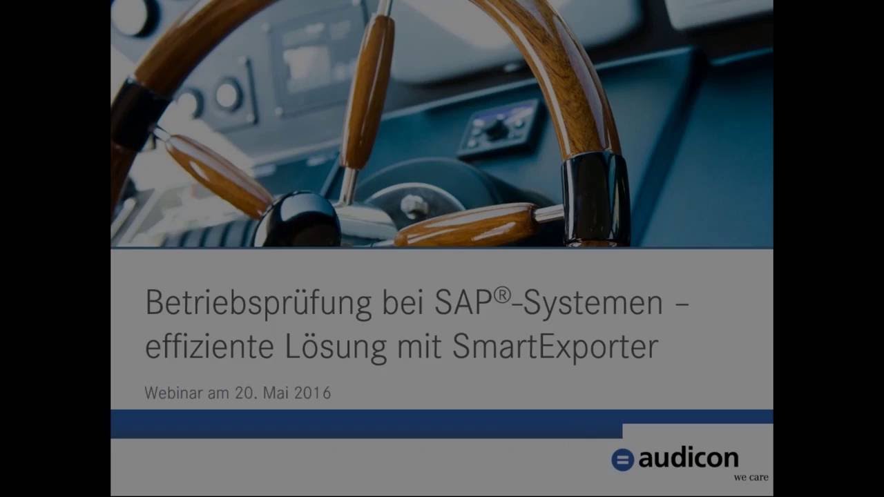 Betriebsprüfung bei SAP® Systemen – effiziente Lösung mit SmartExporter ...