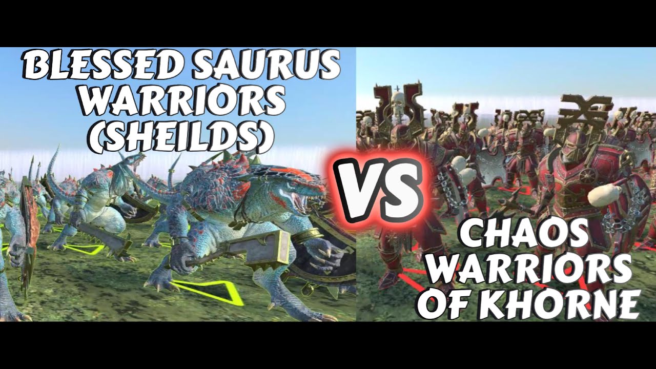 Who Will Win? Blessed Saurus Warriors Shields or Chaos Warriors Of ...