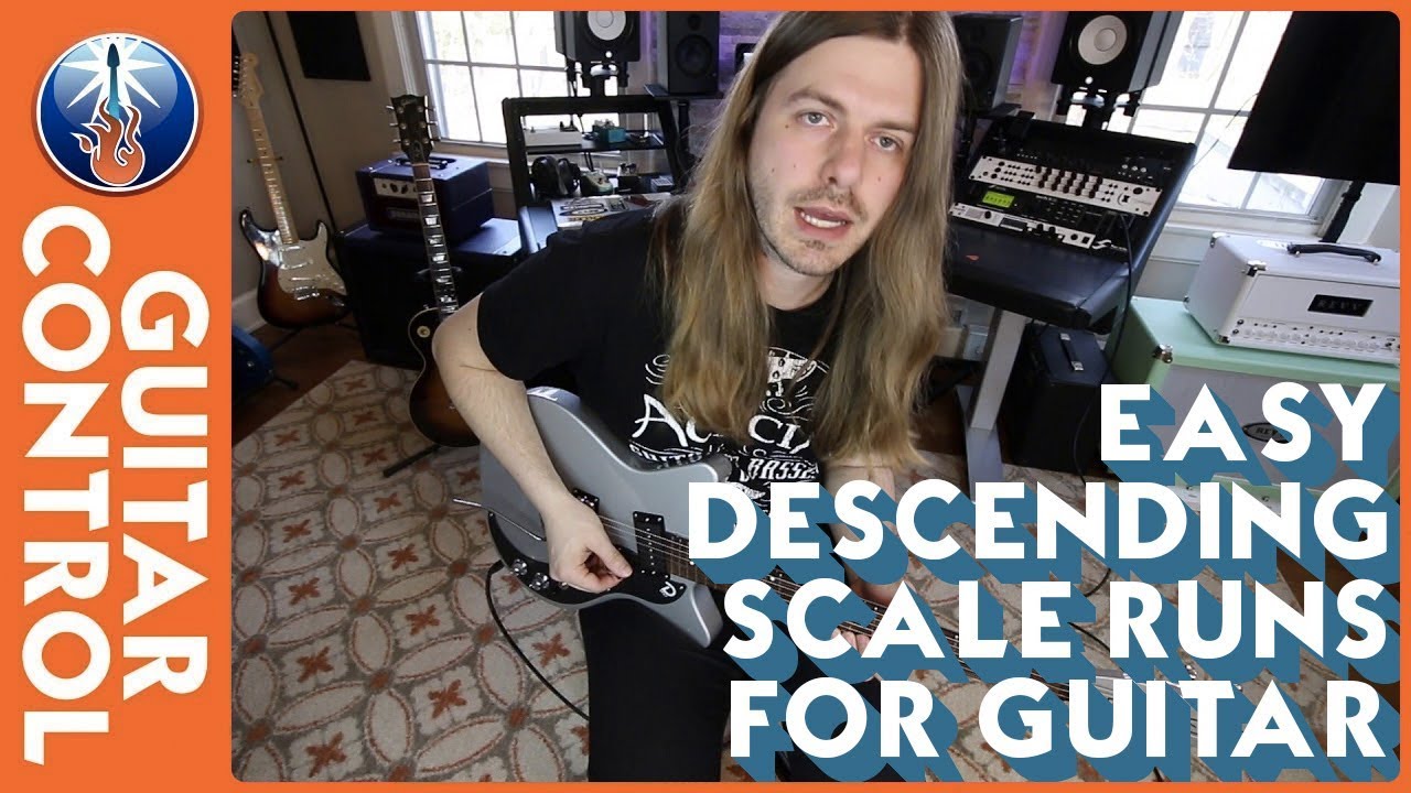 Easy Descending Scale Runs For Guitar - YouTube