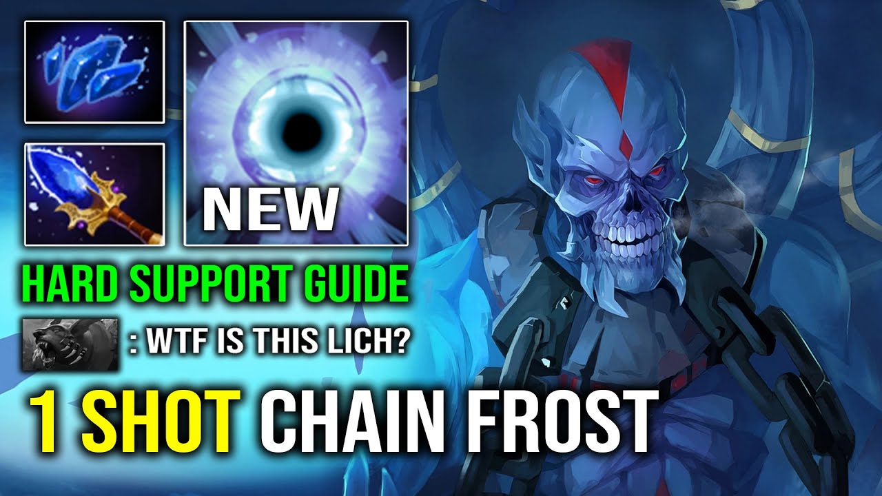 NEW 7.32e Hyper Support Lich Unlimited Chain Frost Instant 1 Shot Everyone Imba Dota 2 - YouTube