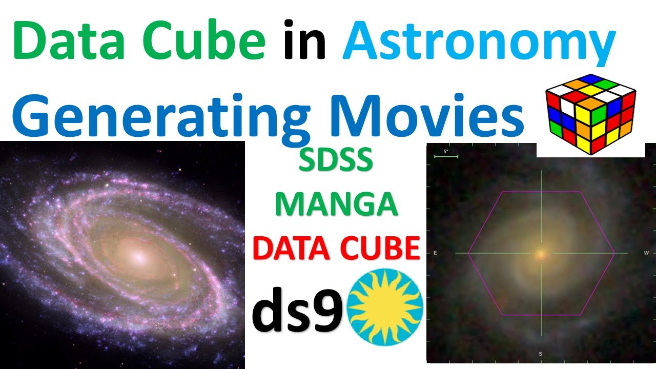 SDSS| MANGA DATA CUBE IN ASTRONOMY| GENERATNG MOVIE WITH ds9 #manga # ...