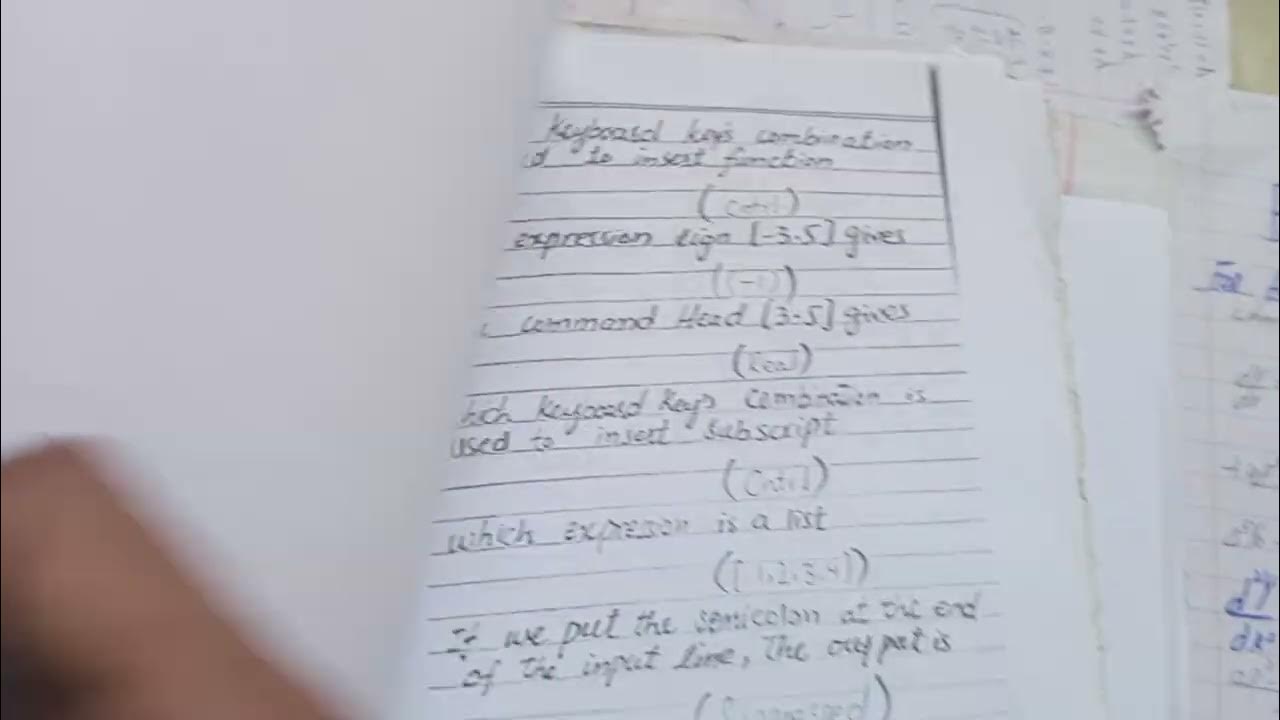 past papers mcqs of computing tool of Mathematica - YouTube