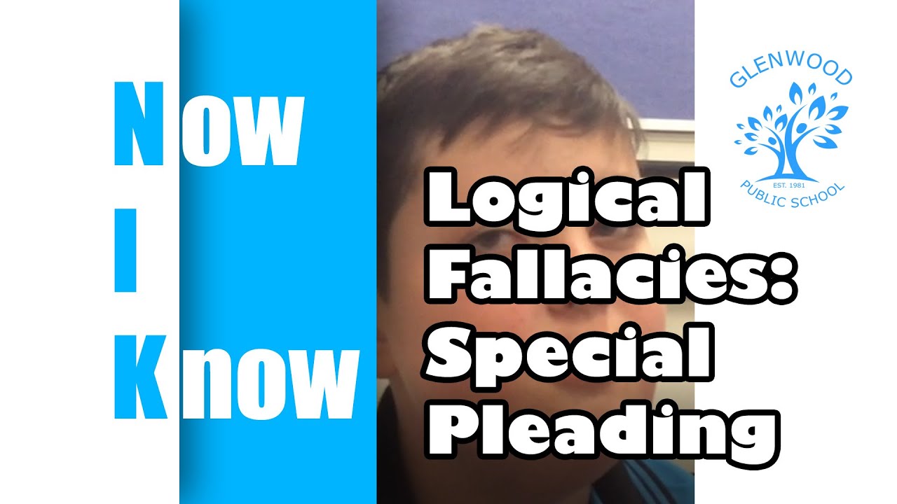 NIK: Logical Fallacy - Special Pleading - YouTube