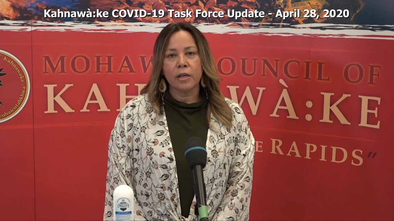 Update from COVID-19 Task Force Kahnawake - April 28, 2020 - YouTube