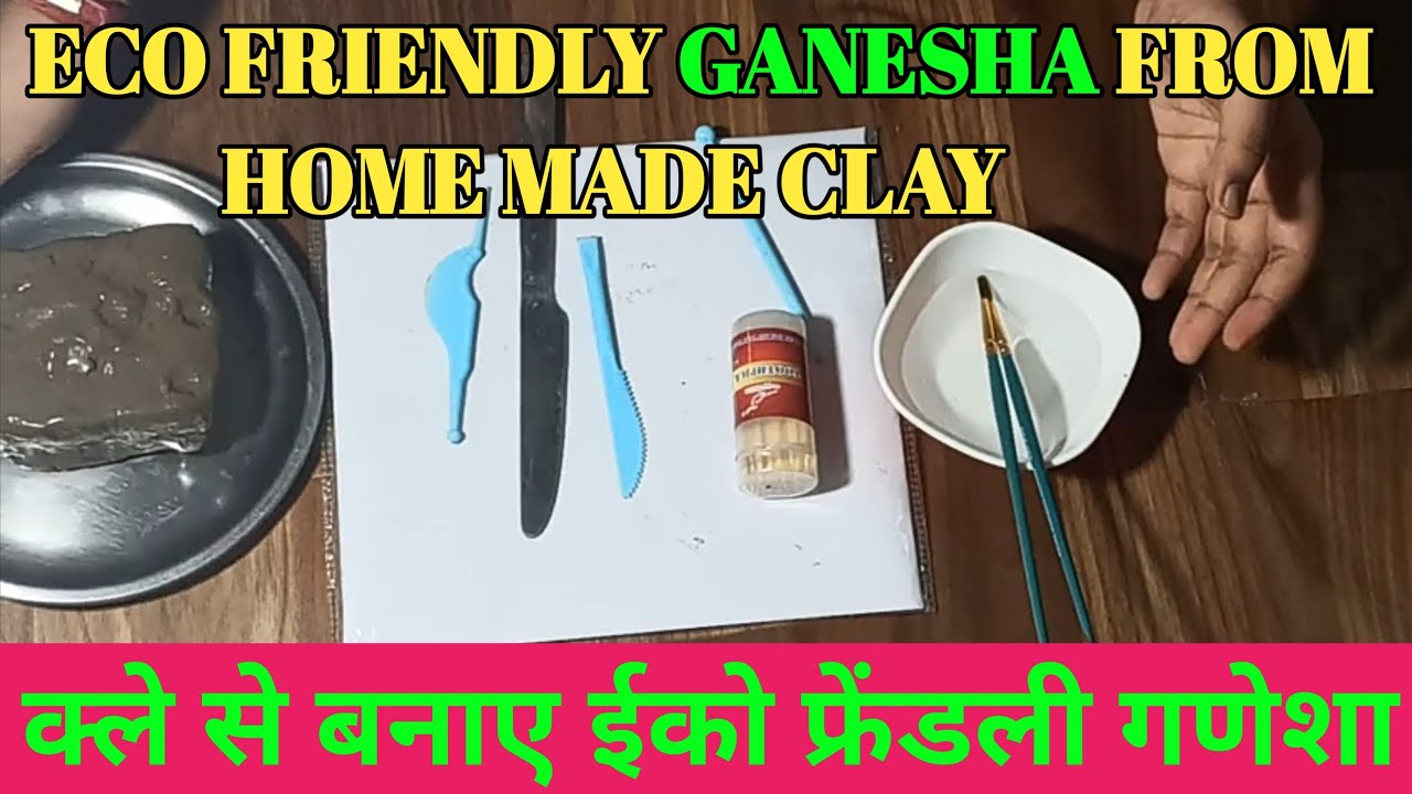 How To Make Eco Friendly Ganesh at home from Soil | Eco friendly ...