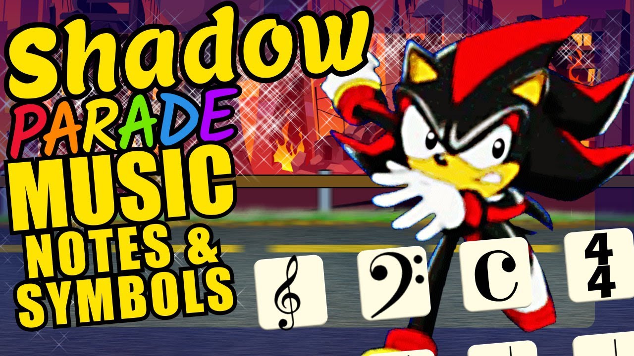 Shadow the Hedgehog with Sonic Teaching Musical Notation and Symbols ...
